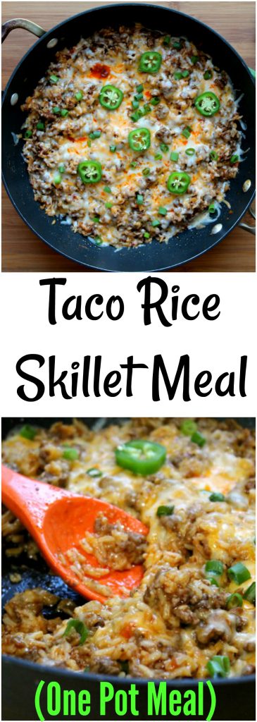 Taco Rice Skillet - One Pot Meal - Foody Schmoody Blog