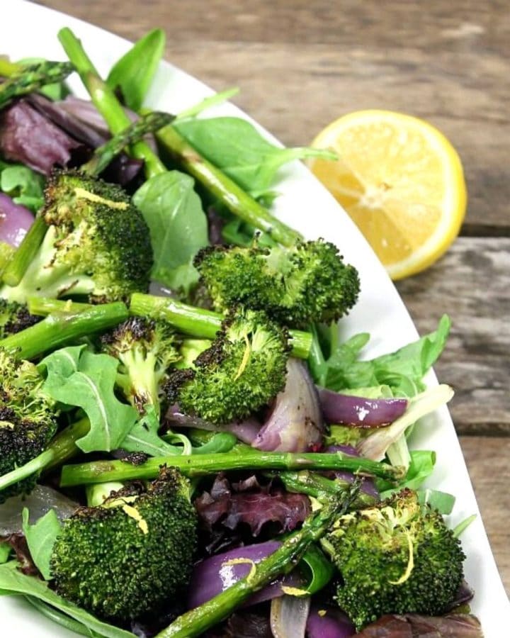 Roasted Asparagus and Broccoli Salad - Foody Schmoody Blog