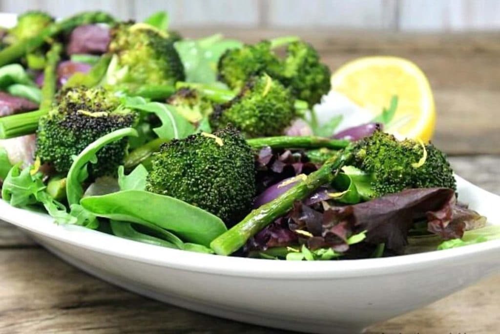 Roasted Asparagus and Broccoli Salad - Foody Schmoody Blog