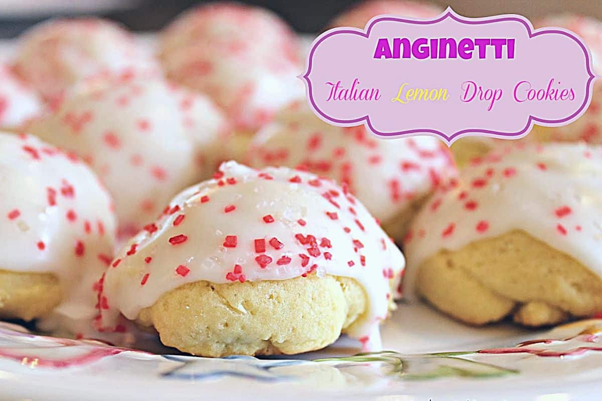 Italian Lemon Drop Cookies (Anginetti) - Foody Schmoody Blog