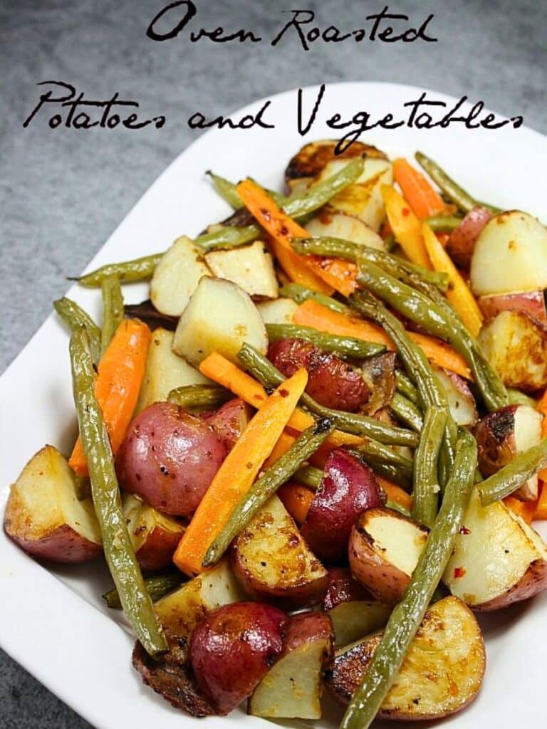 Oven Roasted Potatoes and Vegetables - Foody Schmoody Blog